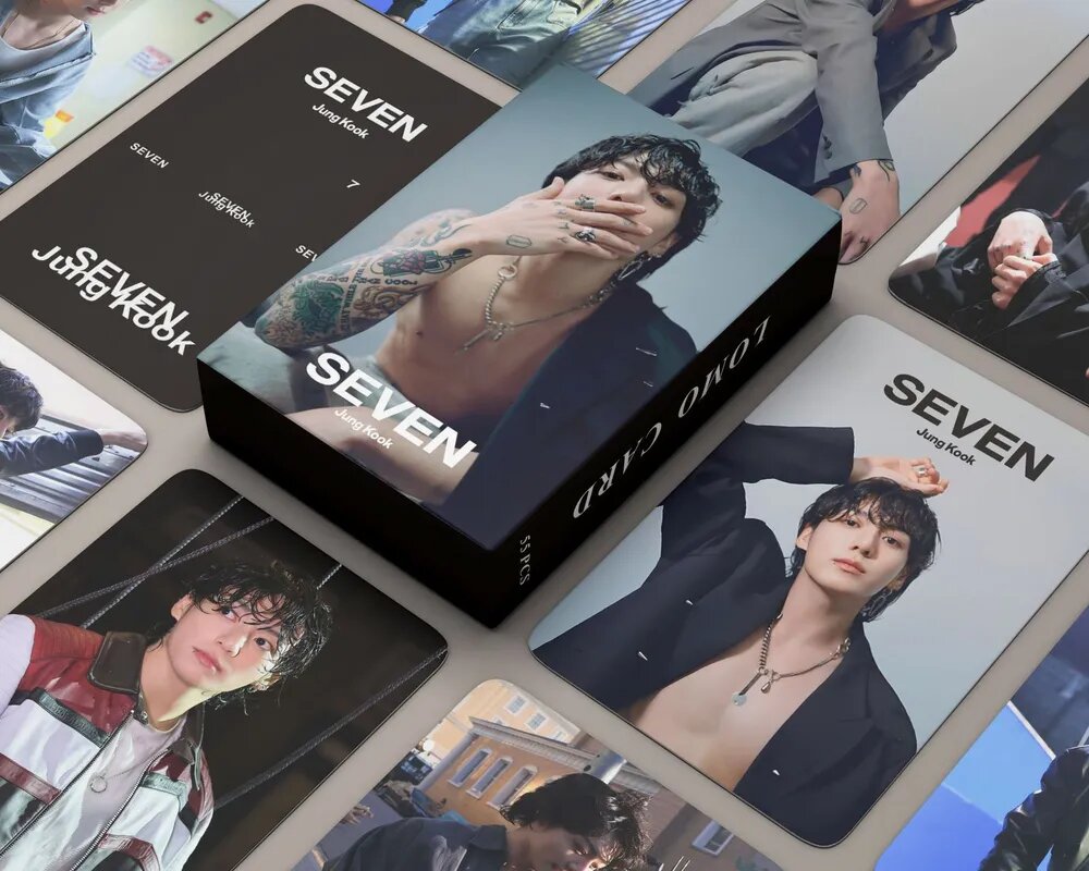BTS карточки JungKook SEVEN альбом карты 55шт