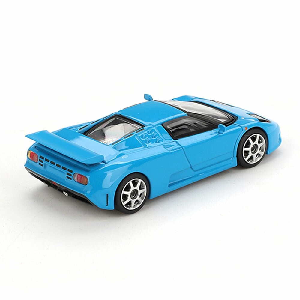 Машинка Mini GT 1/64 Bugatti Eb110 Super Sport Blu Bugatti Lhd Blister Packaging