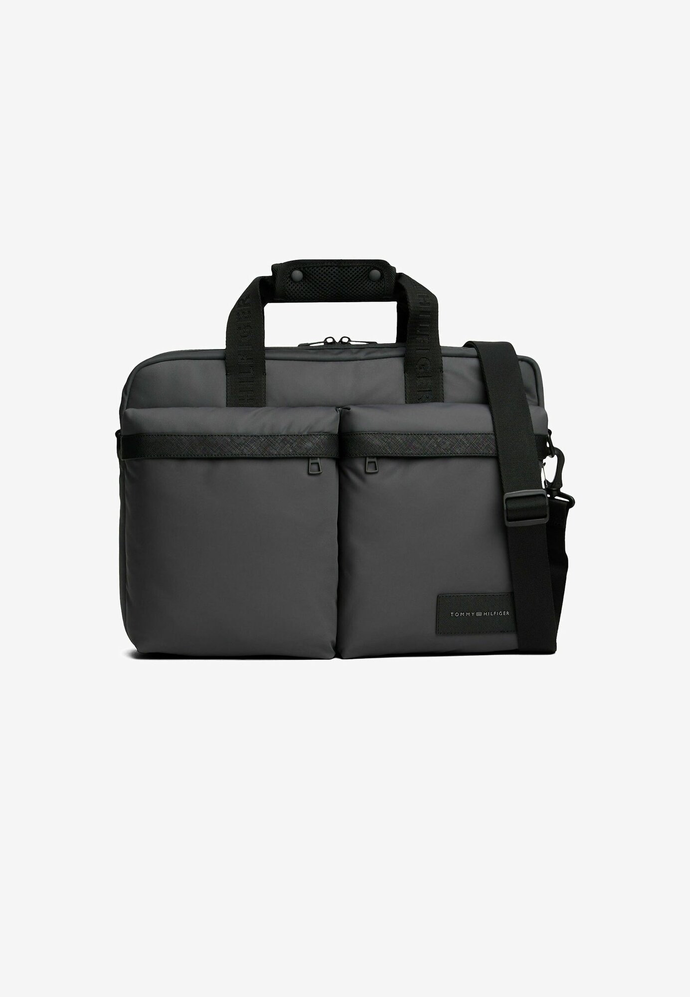 Сумка-портфель для ноутбука Tommy Hilfiger мужская, размер 41х8,5х30 см, цвет темно-серый, 8721221760222