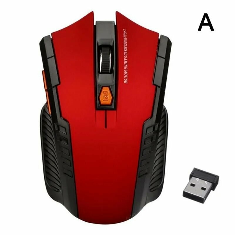 Игровая мышь, красный