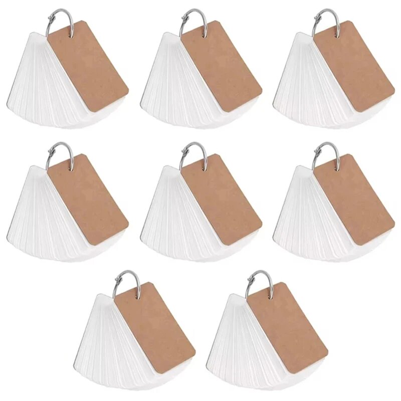 Блокноты Kraft Paper 4x7 см 100 листов Brown-800Sheets