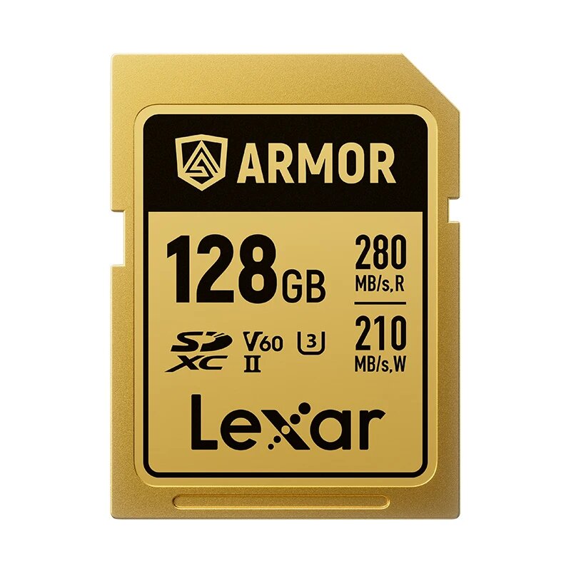 Карта памяти Lexar ARMOR GOLD SDXC UHS-II 128/256 ГБ 128 ГБ