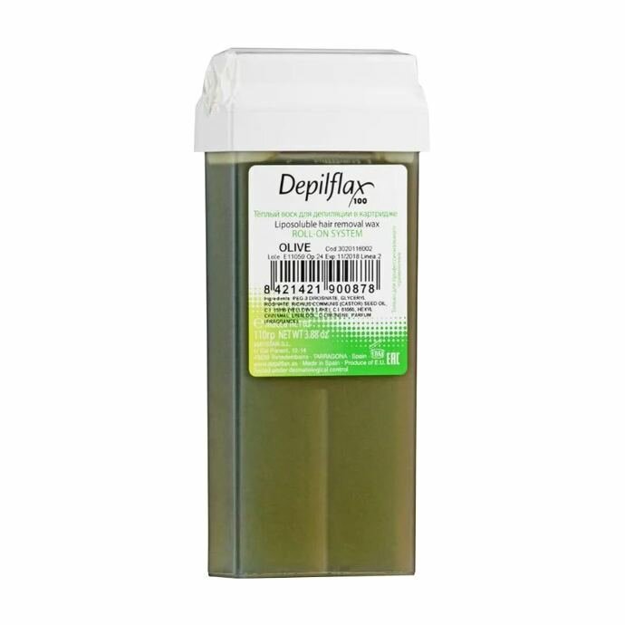 Воск в картридже олива, Depilflax 110 гр. для чувствительной кожи