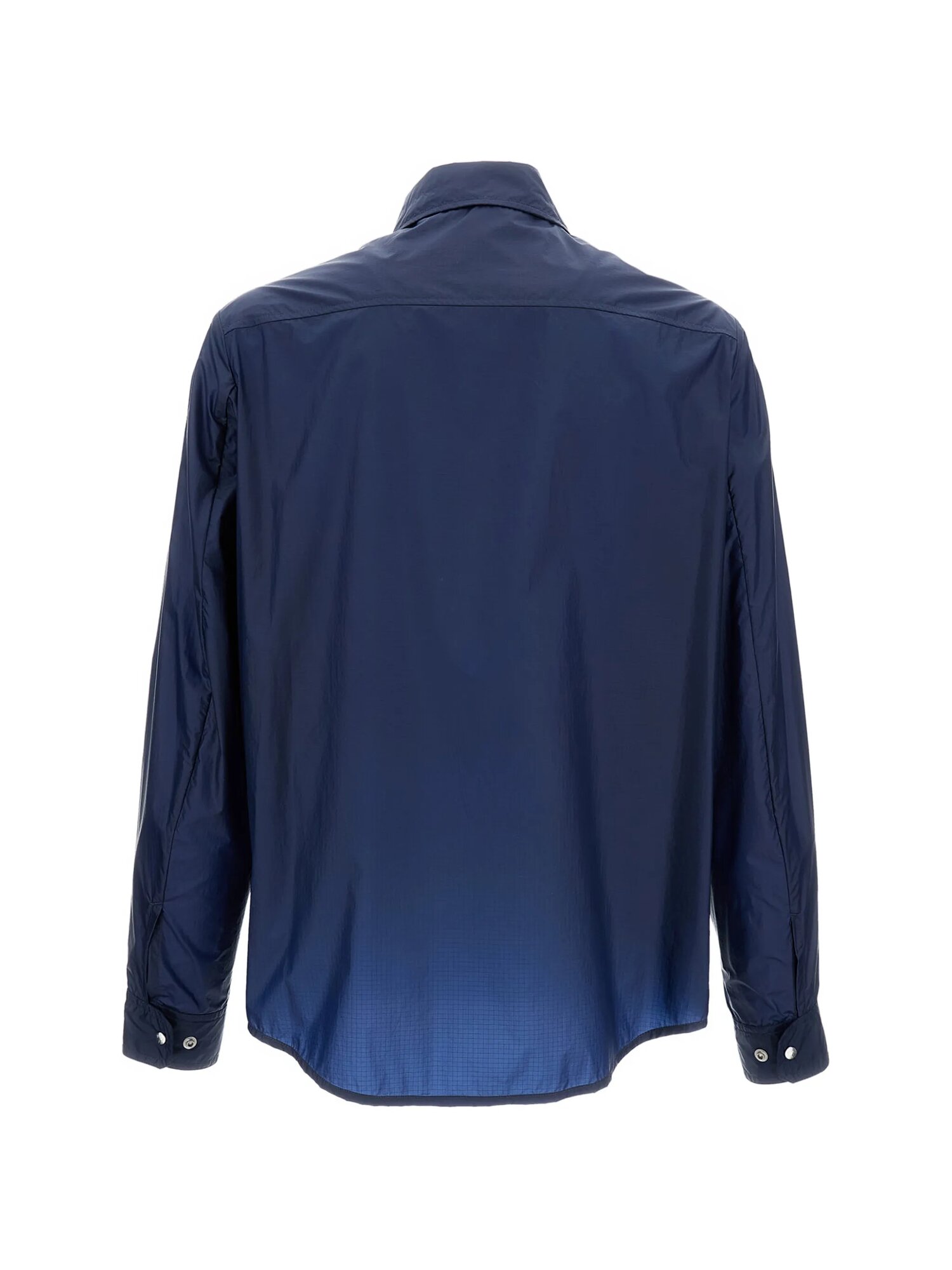 Рубашка Moncler Logo-patch overshirt, размер L, blue — фото 1