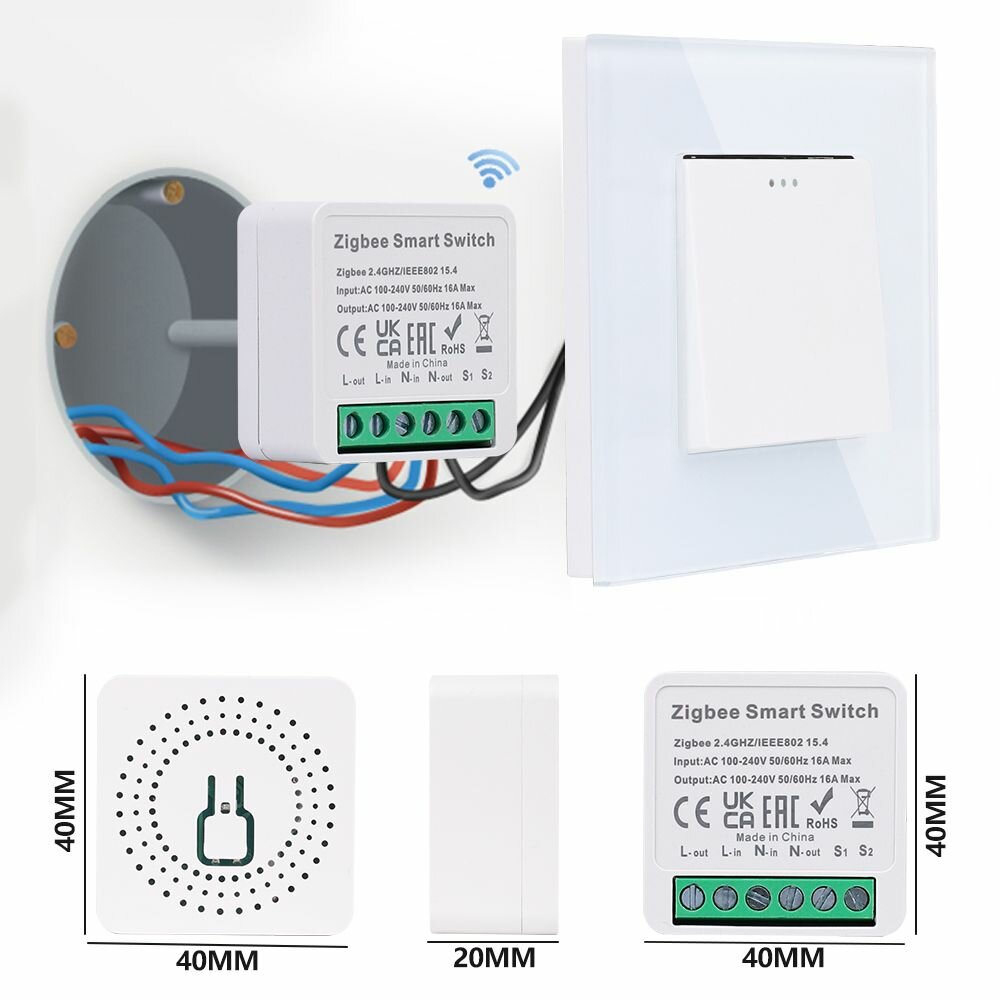 Tuya zigbee Умное реле без нуля,2канала контроллер, работает с Алисой