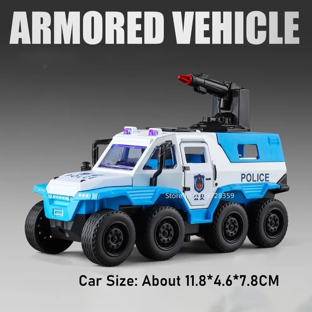 Модель бронированного автомобиля Conqueror 1:36 MINI AUTO Синий, Blue
