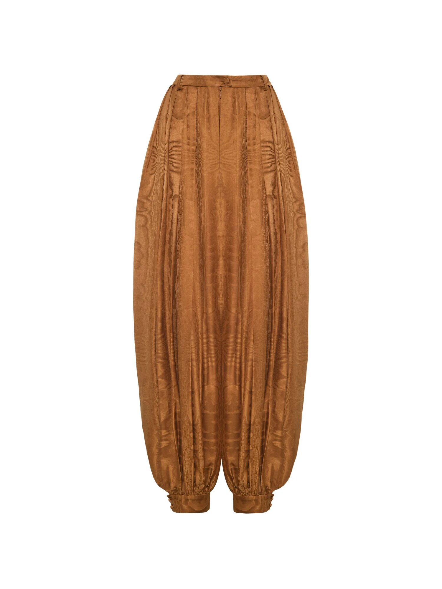 Брюки Sarouel moiré-effect pleated trousers