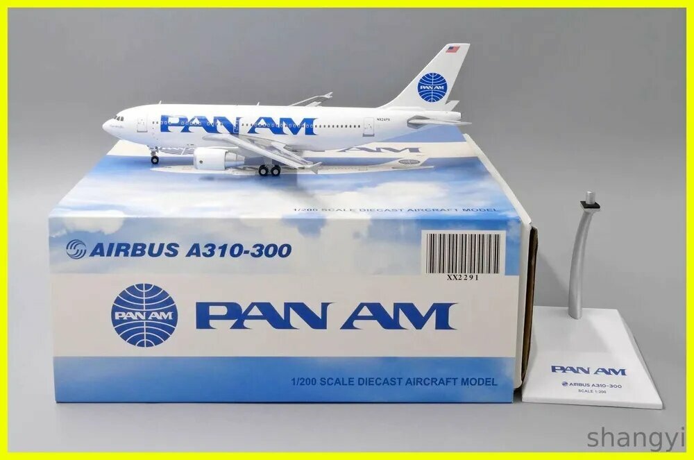 Легендарная Pan Am Модель самолета JC Wings 1:200 Airbus A310-300 Pan American World Airways N824PA