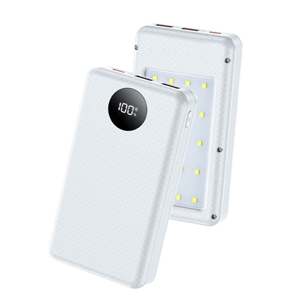 Корпус для Power Bank на 6 элементов 18650, Белый - Быстрая зарядка 22,5 Вт