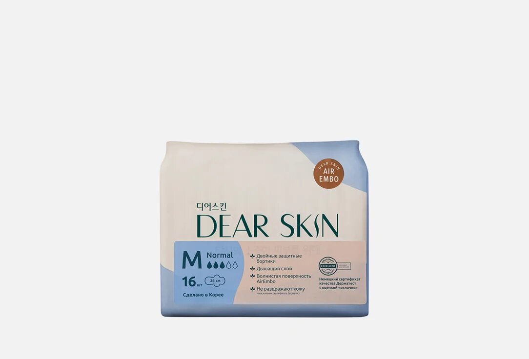Dear Skin air embo sanitary pad regular прокладки 16шт