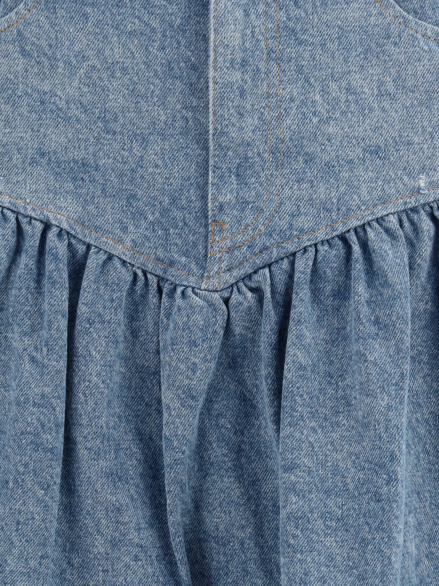 Юбка GANNI Patchwork denim skirt, размер 34 — фото 1