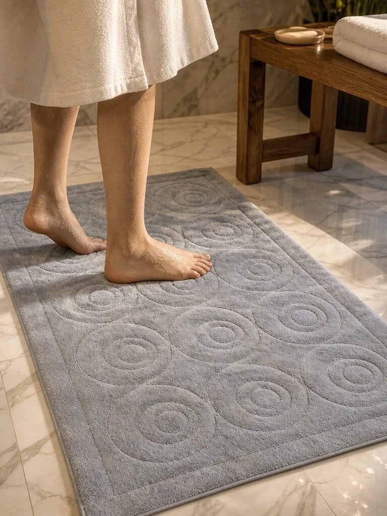 Коврик Natali's Carpet, для ванной и туалета нескользящая основа большой 120х150 см Турция