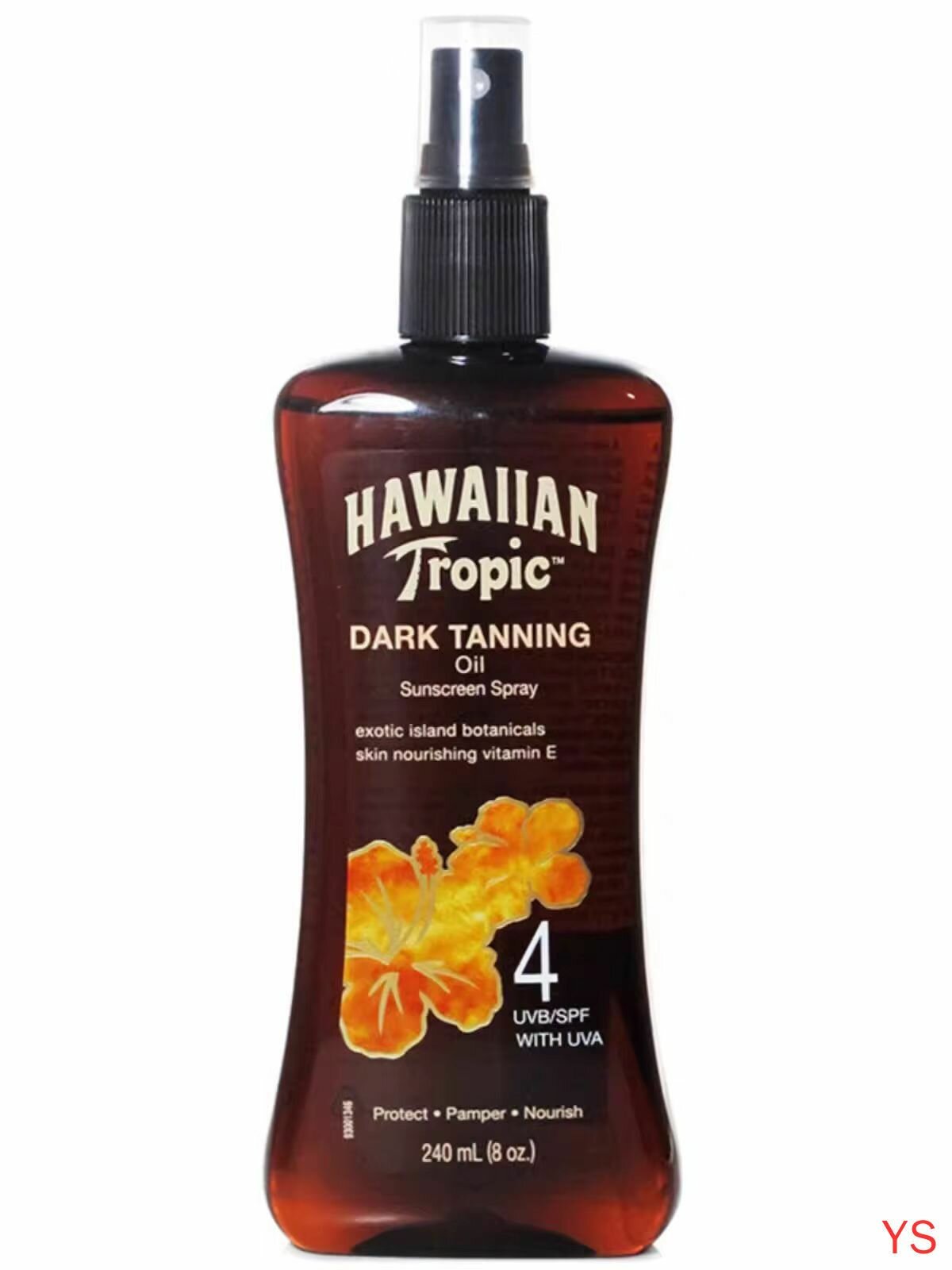 HAWAIIAN Tropic DARK TANNING OIL Гавайское тропическое масло для загара, SPF4, 240 мл