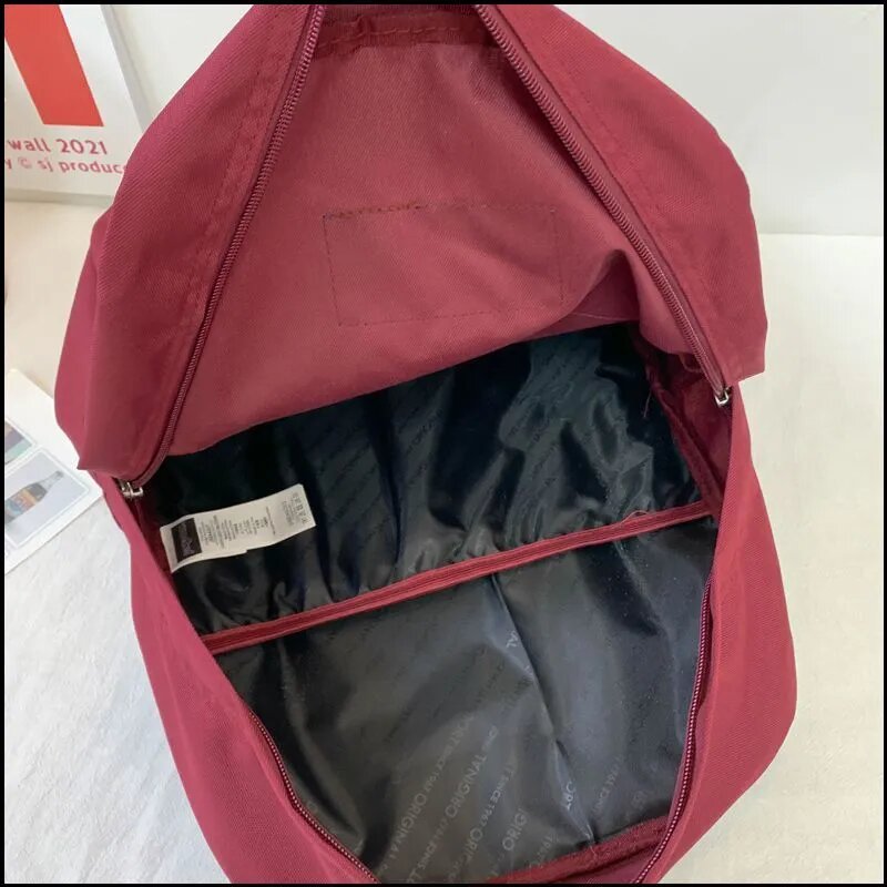 JanSport Рюкзак, бордовый, нейлон, средний (20-30 л), 42x33x21 см — фото 1