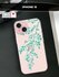 Силиконовый чехол на Apple iPhone 15 / Айфон 15 с принтом Бирюзовая веточка саку...