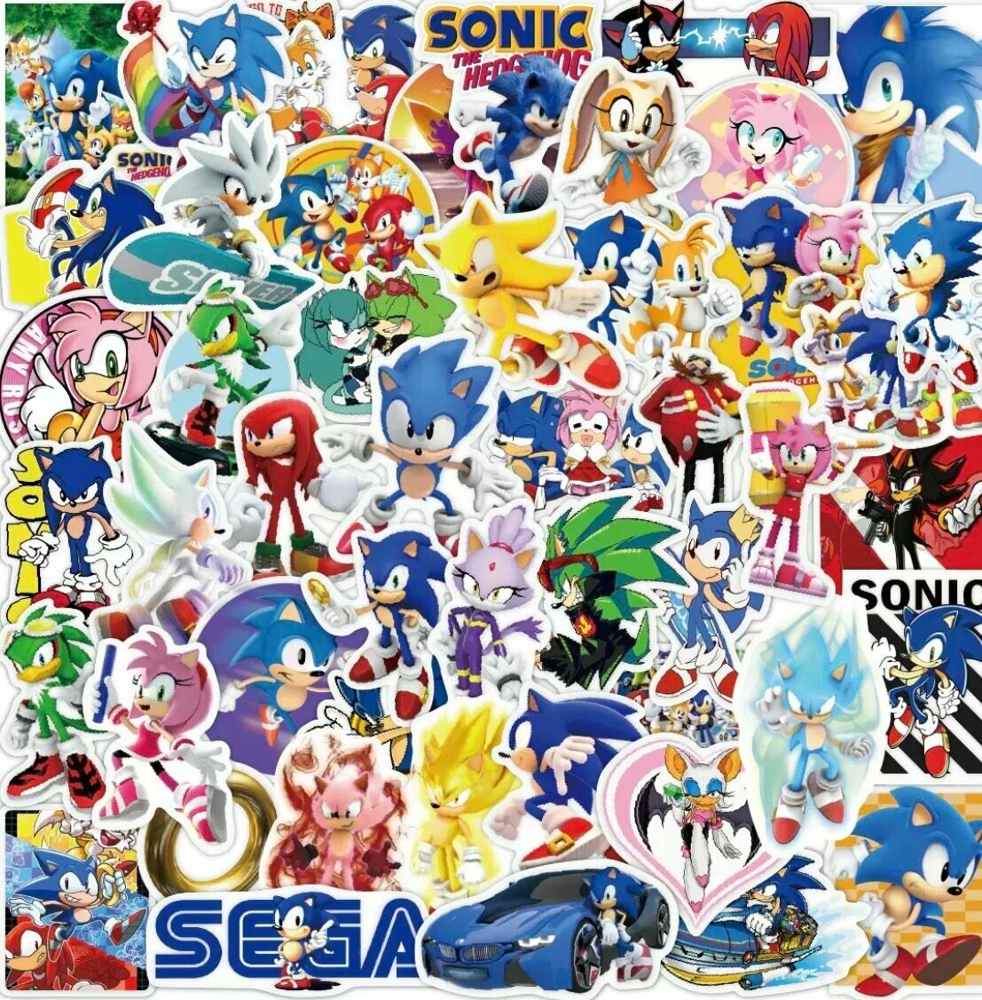 Набор наклеек Sonic,50шт