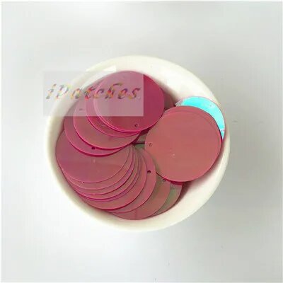 Круглые пайетки ПВХ ipatches 30 мм 40 шт. Розовый, AB Fuchsia