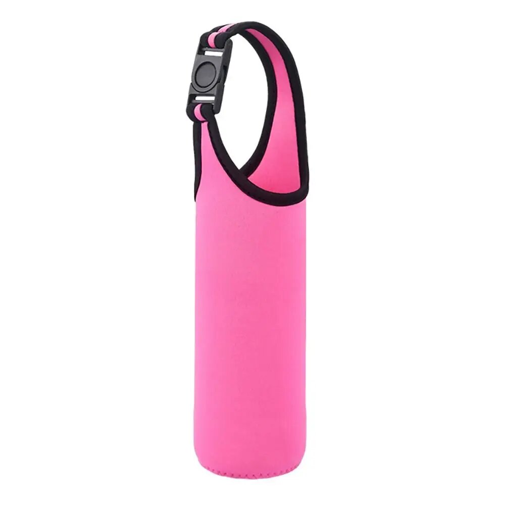 Неопрен чехол для бутылки 750/1000/1500 мл Розовый, rose red-1000ml
