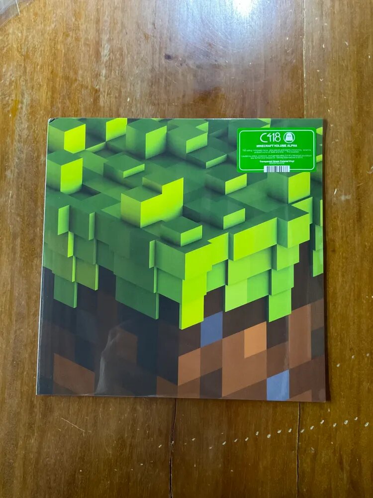 C418 Minecraft Volume Alpha , зеленый виниловый LP-альбом саундтрека к игре