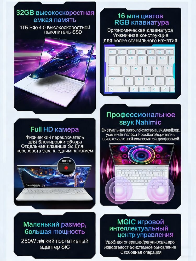 Игровой ноутбук MECHREVO JiGuang X, I9-14900HX, RTX5070, 32ГБ/2ТБ, Русская раскладка — фото 1