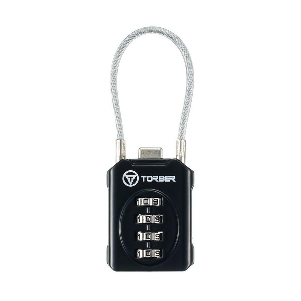 TORBER TA33145 Замок кодовый torber, черный, цинковый сплав, 3x1,4x8 см