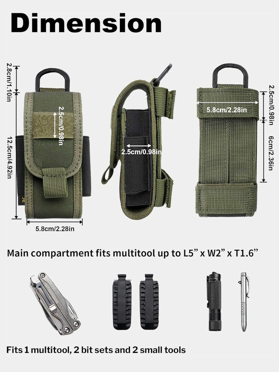 Подсумок для мультитулов VIPERADE® CHA9 (Green) Зеленый