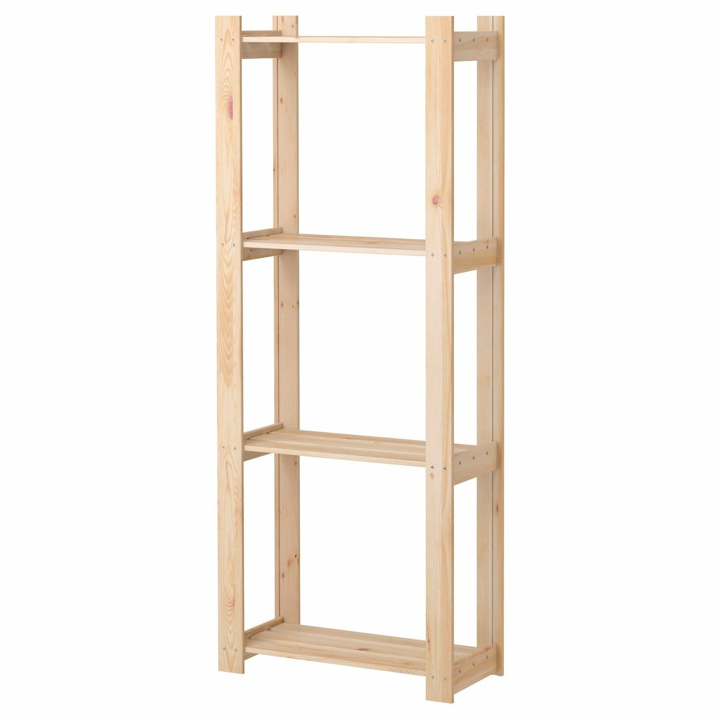 Полка IKEA ALBERT Стеллаж, 64x28x159 см, светло-коричневый 001.119.94
