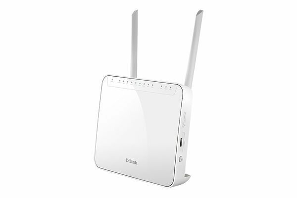 Роутер D-Link DVG-5402G/R1A AC1200 Wi-Fi Router, 1000Base-T WAN, 4x1000Base-T LAN, 2x5dBi external antennas, 2xFXS+USB ports, 3G/LTE support