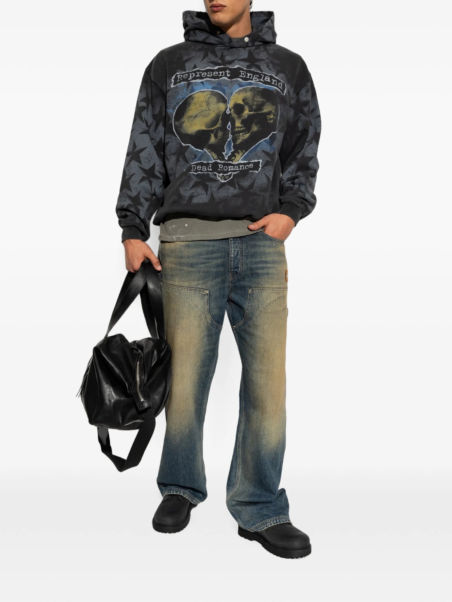 Худи Graphic-print star-pattern hoodie
