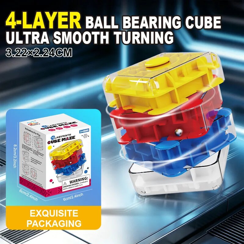 FUYAOZHISHANG 3D лабиринт-куб 7x7x7 Level 4