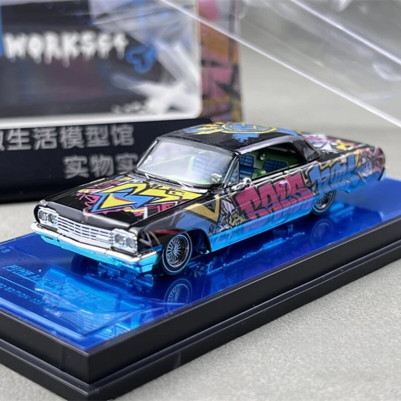Модель Impala 1:64 MASSDI черный череп Черный, black