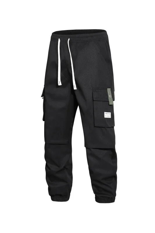 Черные мужские карго брюки Harajuku 8XL