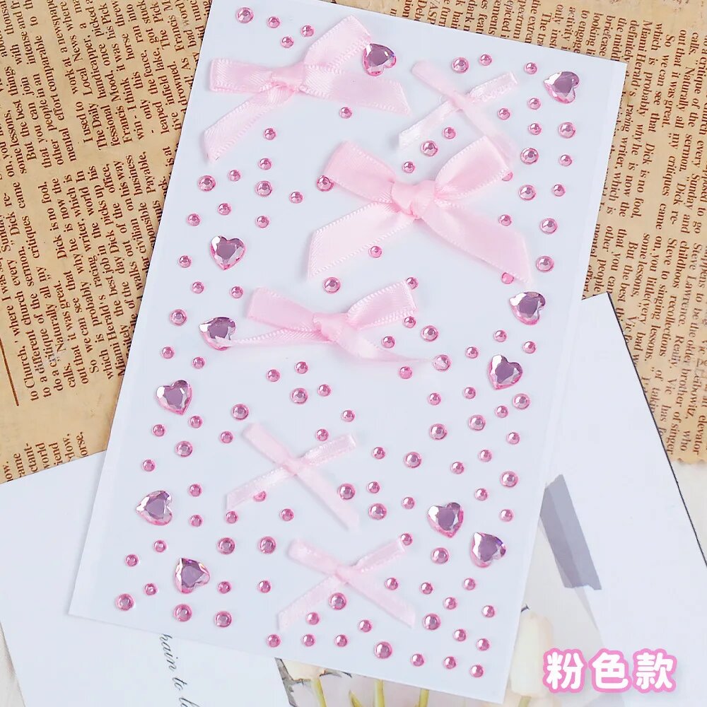 Стразы Hisenlee акрил для декорирования Розовый, 3. pink