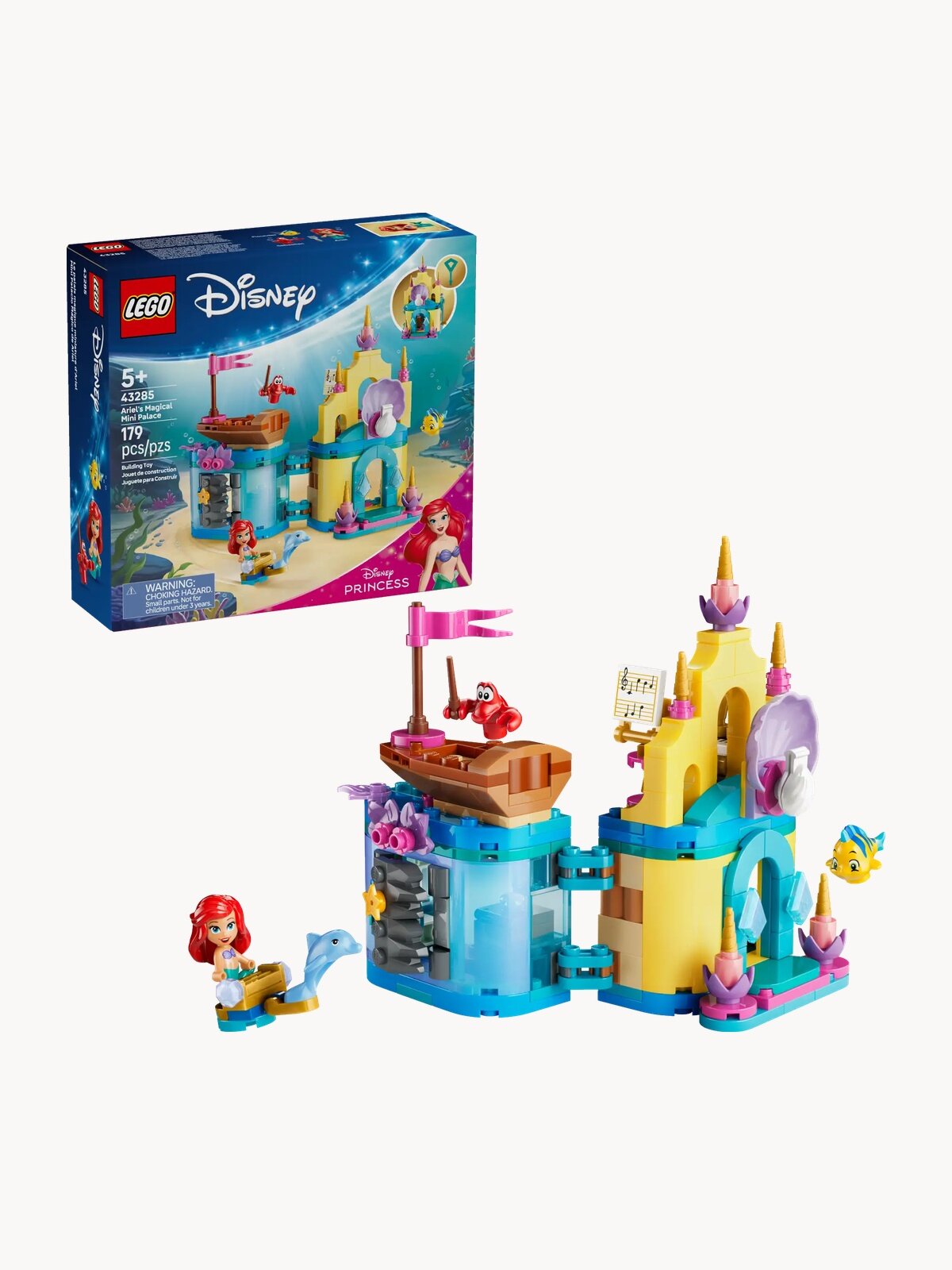 Конструктор LEGO Disney™ 43285( N) Волшебный мини-дворец Ариэль, 179 дет.
