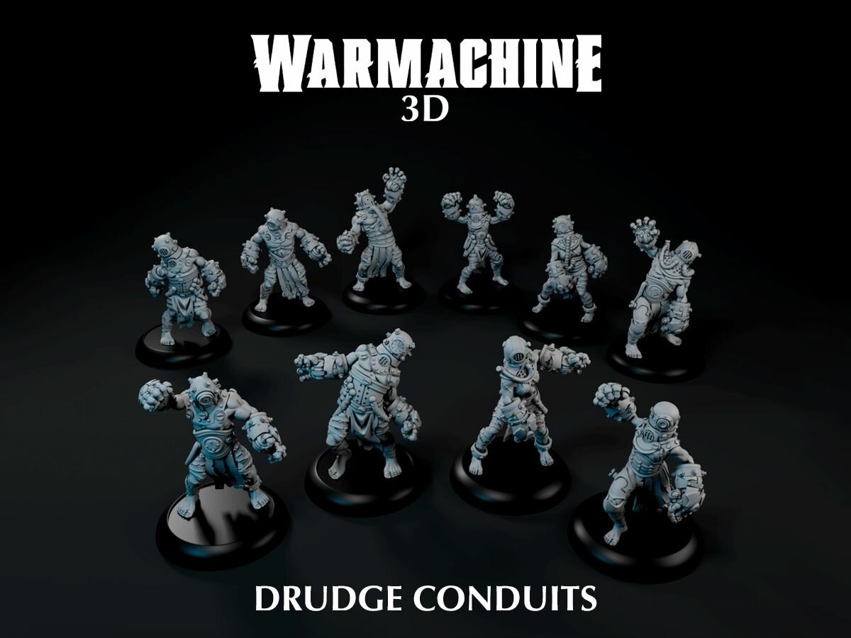 Drudge Conduits. С подставками. Warhammer 40.000