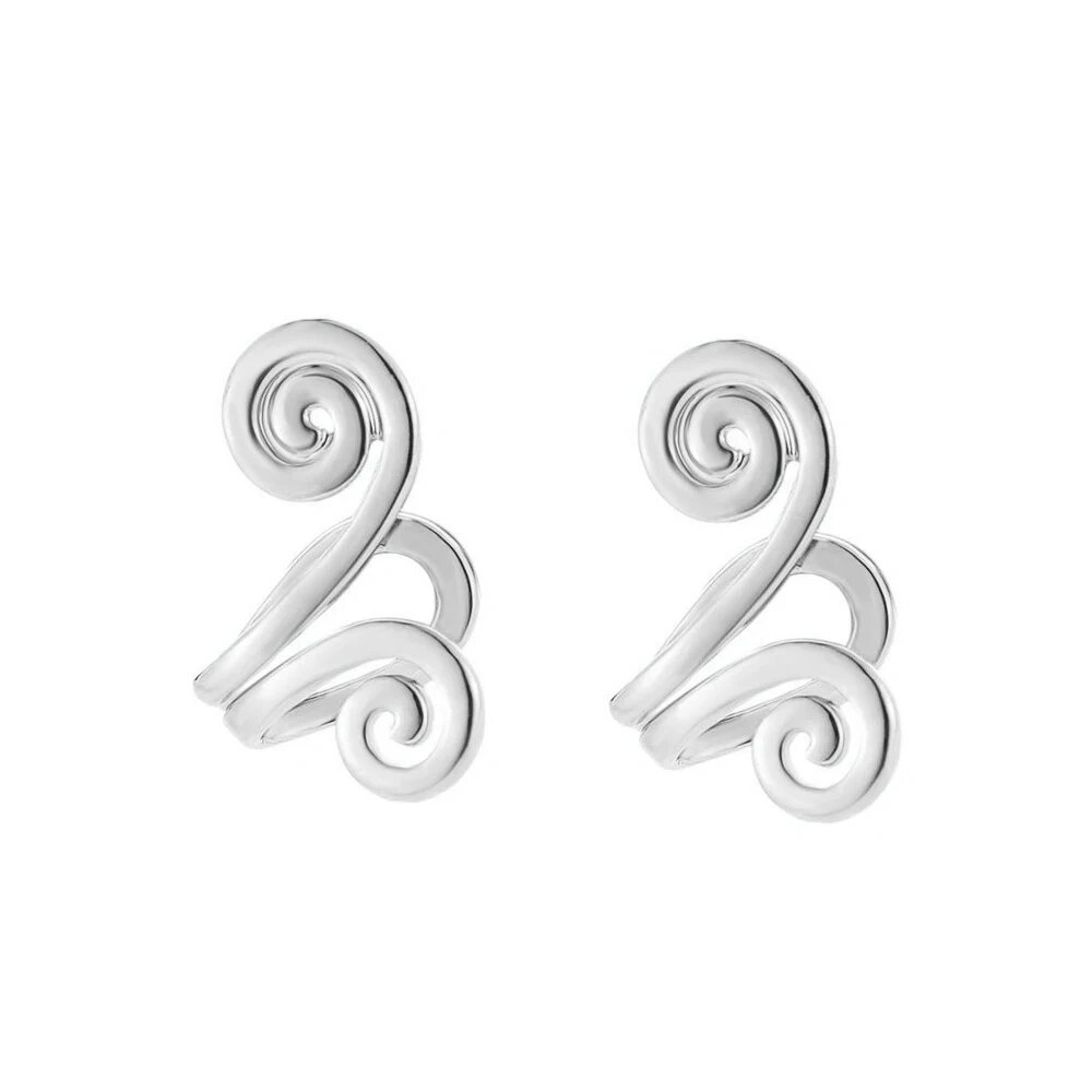 Серьги-клипсы для похудения из желчного камня silver