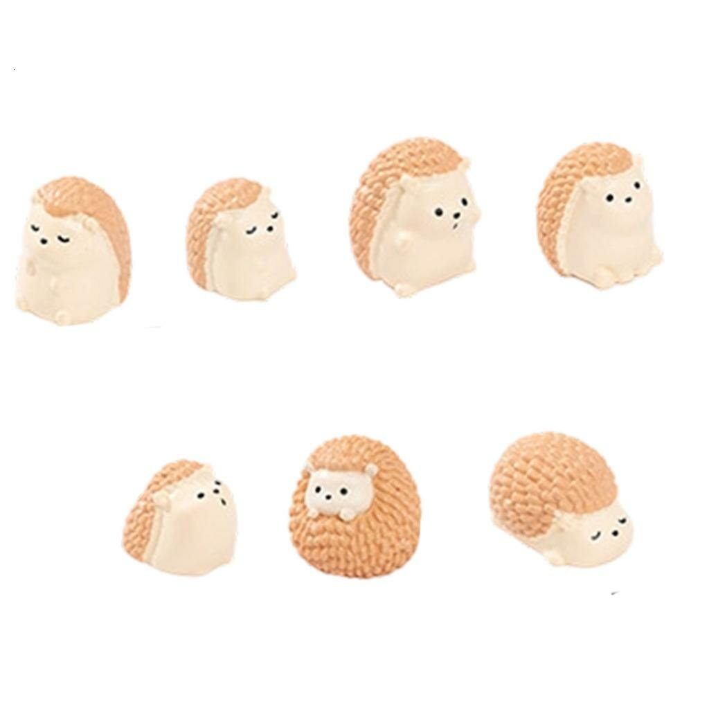 7 фигурок ежика из смолы