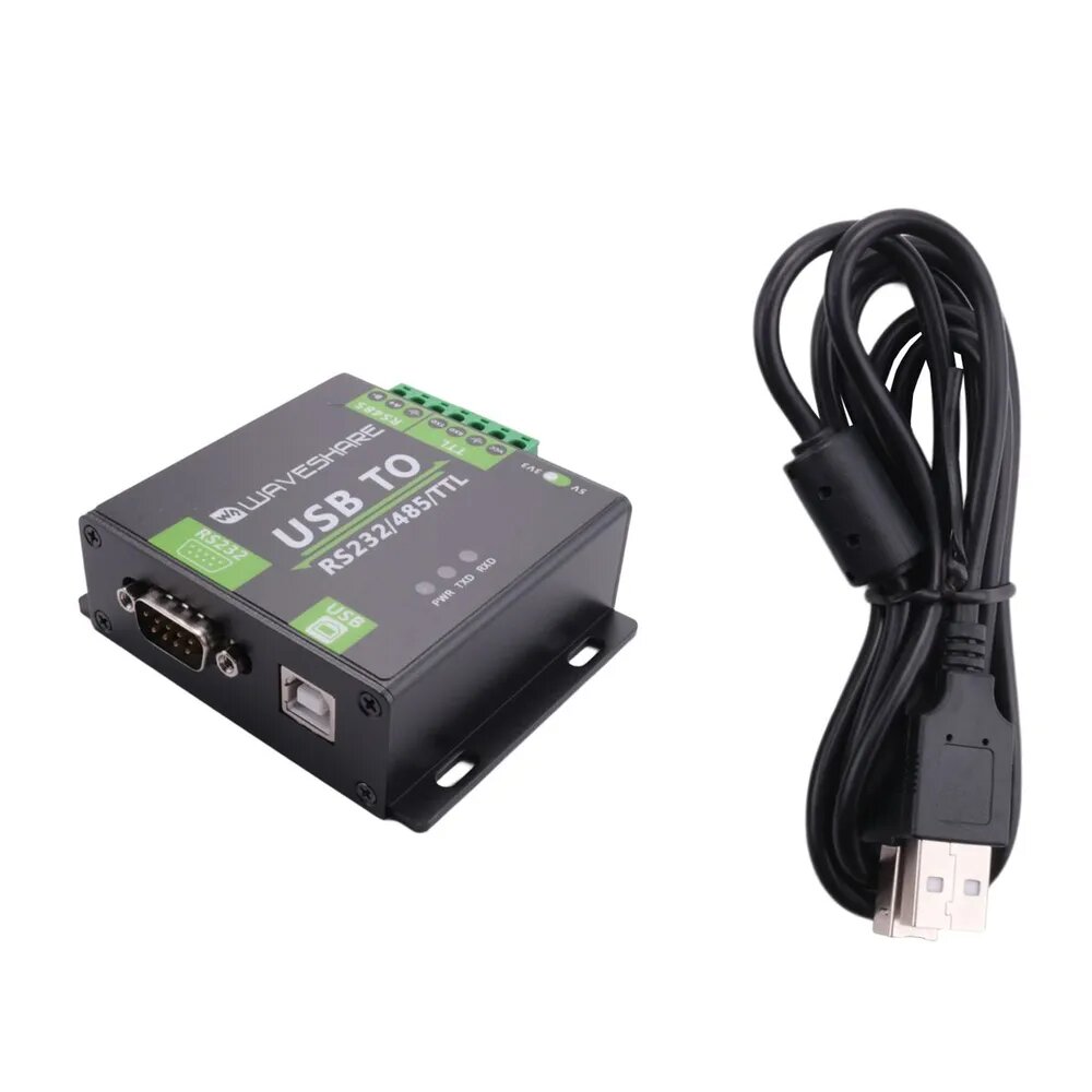 Изолированный преобразователь Waveshare Industrial USB В RS232/RS485/TTL