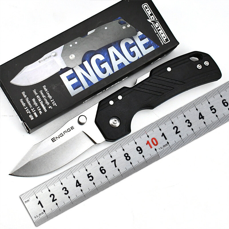 Cold Steel Холодная сталь открытый складной нож тактический нож самообороны портативный высокой твердостью кемпинг фрукты нож рыбалка острый высокое качество