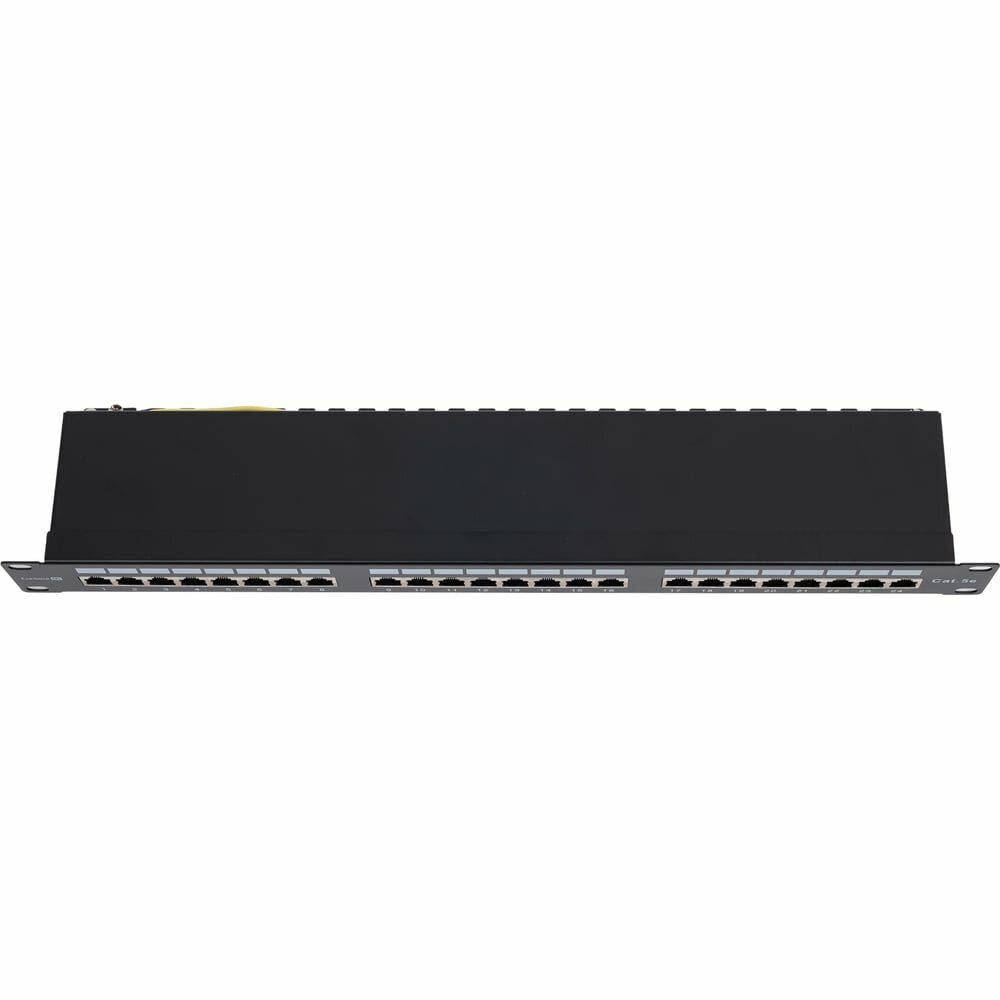 Патч-панель ExeGate EPP3-19-24-8P8C-C5e-SH-110D 19 FTP 24 port cat 5e dual IDC 1U RoHS Black 281083 — фото 1