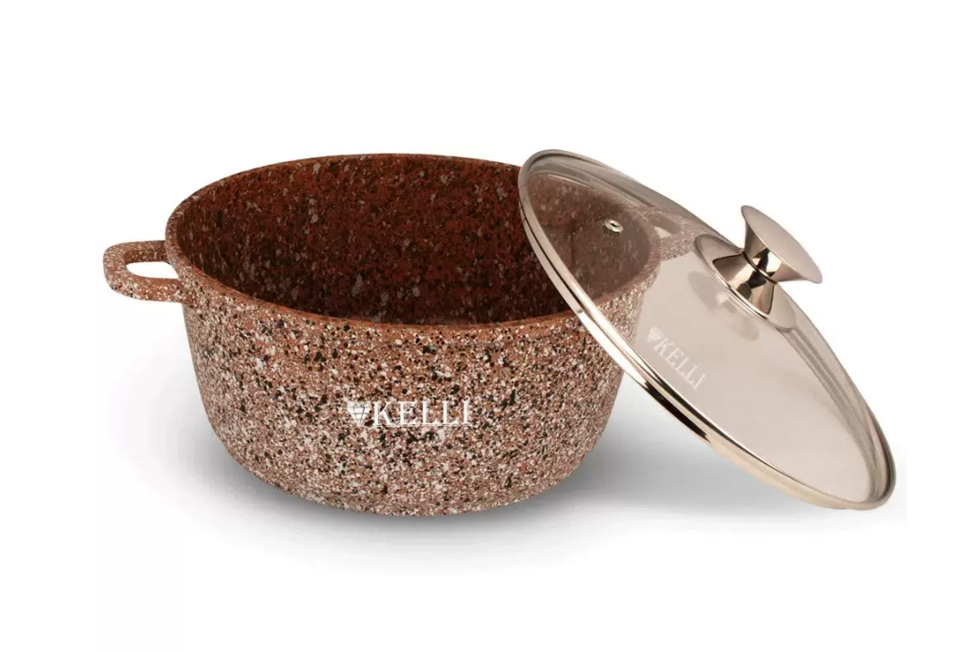 Кастрюля 2.5л Kelli KL-4018-20 коричневый