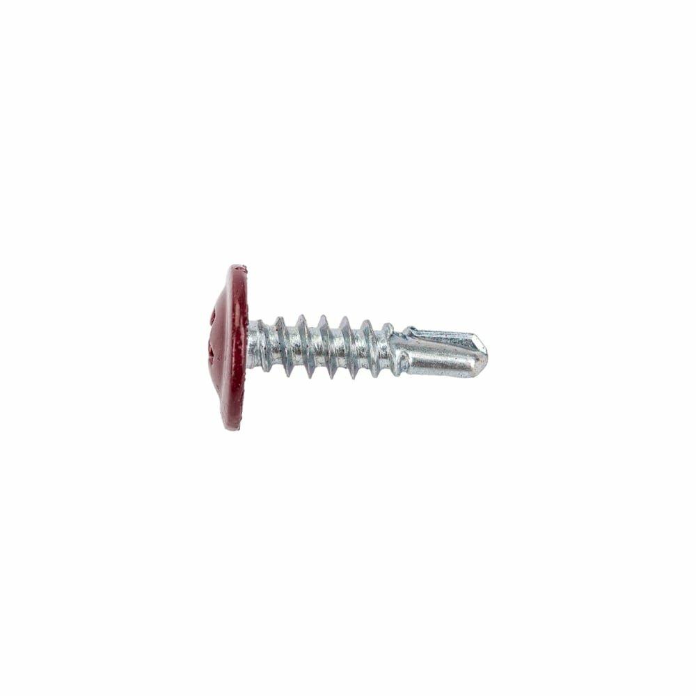 Саморез крепежная техника прессшайба, красное вино, 4,2x16 ral 3005, сверло, 50 шт. 10682