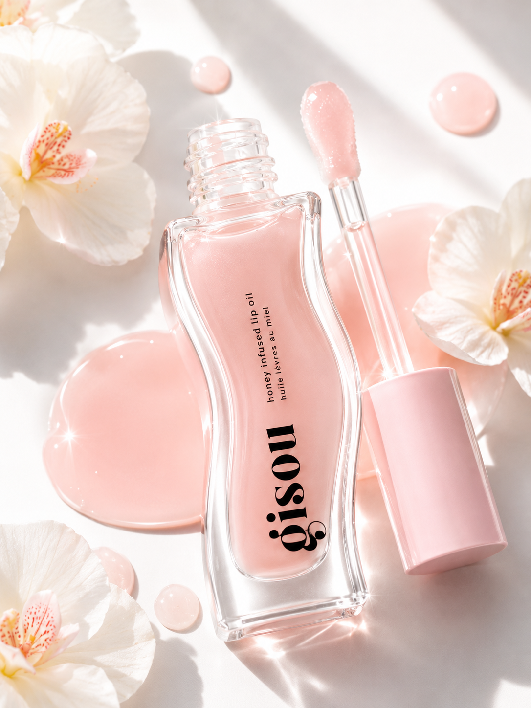 Масло блеск для губ Honey Gisou, увлажняющий Vanilla Glaze, 8 мл