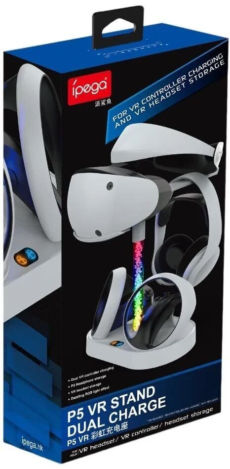 Вертикальный стенд/Зарядная станция для контроллеров PlayStation VR2 Dual Charge (iPega PG-P5V001)