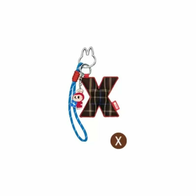 Брелок-игрушка Pop Mart Лабубу Pin For Love Letters значок "X" редкий
