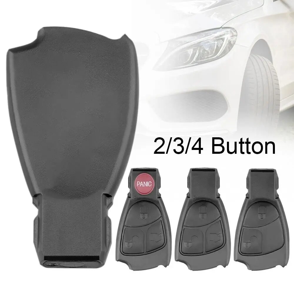 Корпус ключа Mercedes Benz C/B/E/CLS/CLK 3 Button, черный