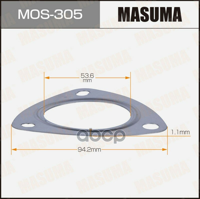 Прокладки глушителя 536x942x11 Masuma арт. MOS-305