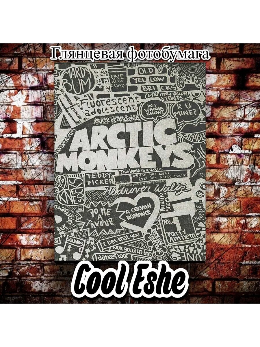 Плакат "Арктик Монкейс, Arctic Monceys, группа" А2