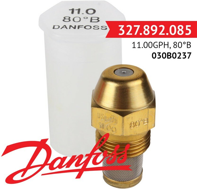Топливная форсунка Danfoss 11.00GPH,80В 030B0237