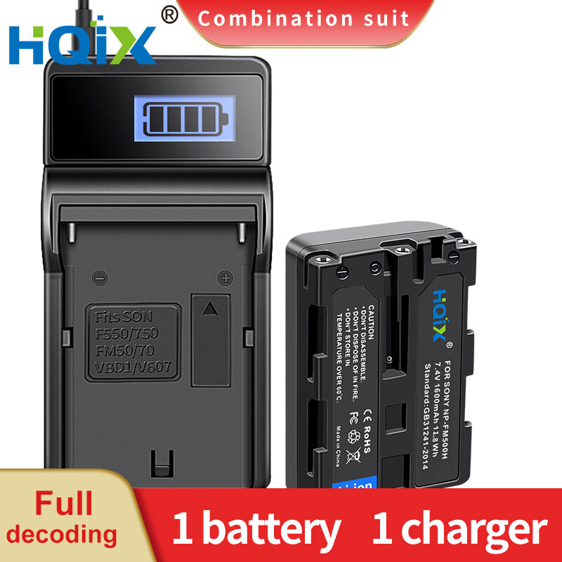 HQIX для Sony ILCA-77M2 A99Ⅱ A77Ⅱ SLT-A57 A58 A450 A100 SLT-A560 A580 A850 A900 камера NP-FM500H зарядное устройство Аккумулятор
